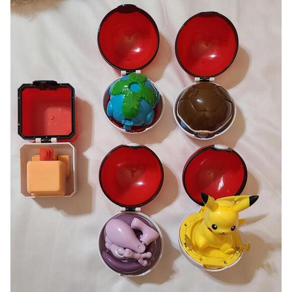 Pokemon | Toys | Pokemon Pokeball Transform Figures 5 Lot Pikachu Eevee ...